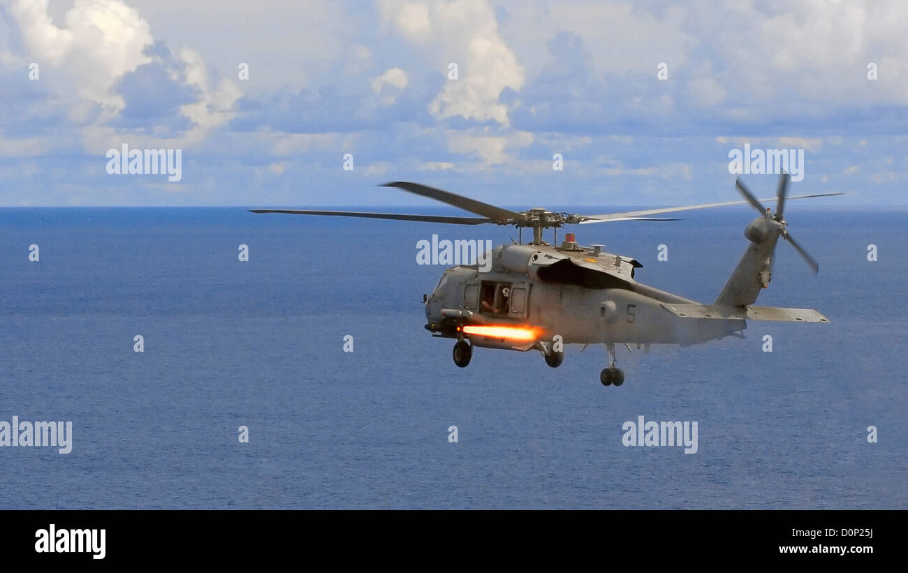 Seahawk Firing Hellfire Missile Stock Photo - Alamy