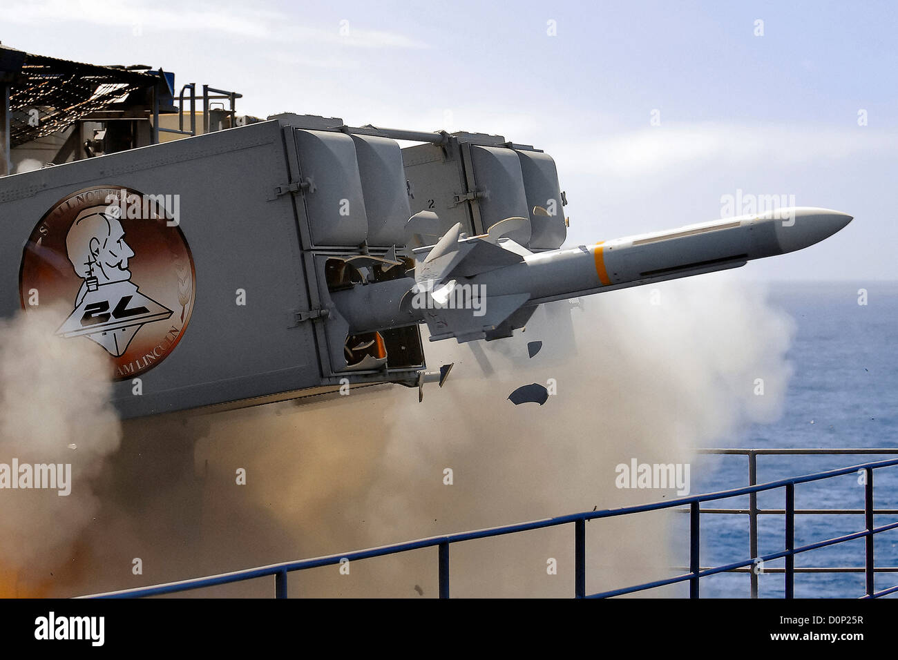Sea Sparrow Missile Launching Stock Photo - Alamy