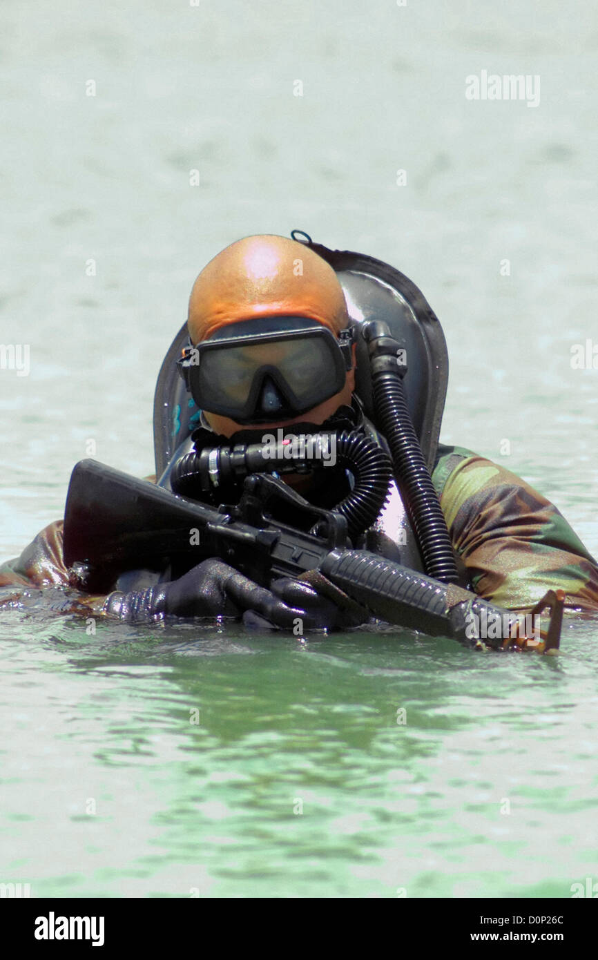 Diver emerging from water hi-res stock photography and images - Alamy