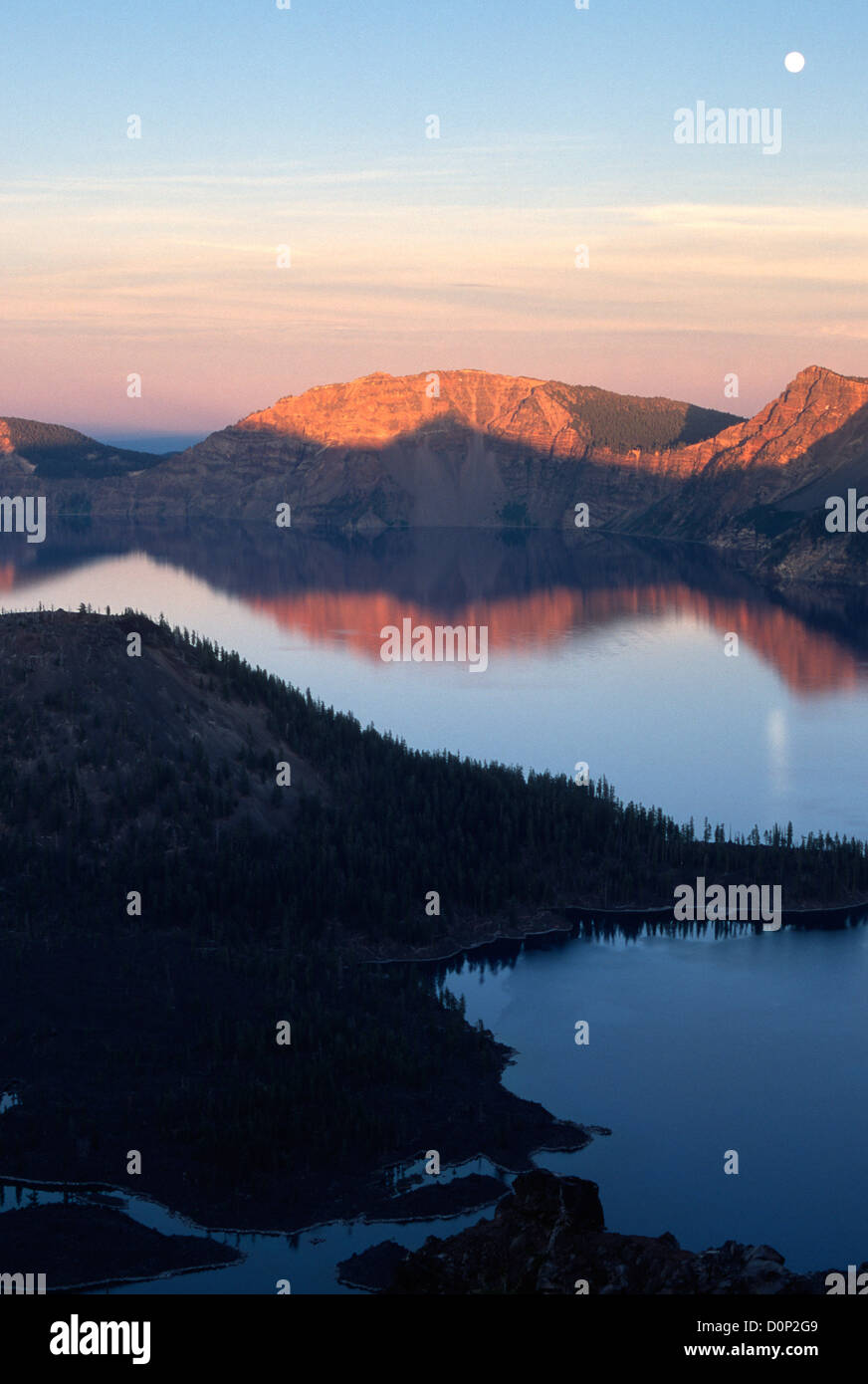 Red cone at crater lake hi-res stock photography and images - Alamy