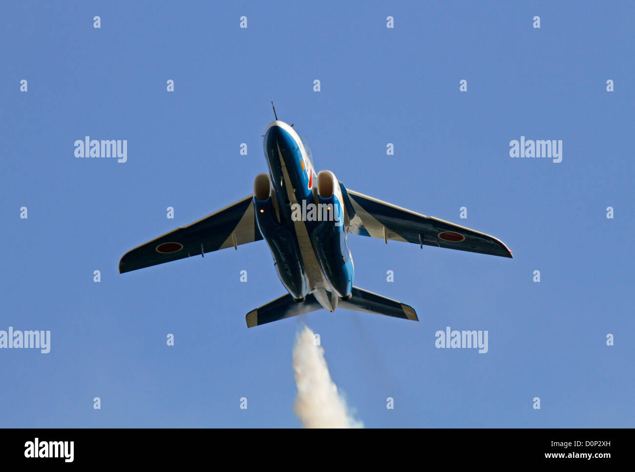 The Blue Impulse aerobatic display Japan Stock Photo - Alamy