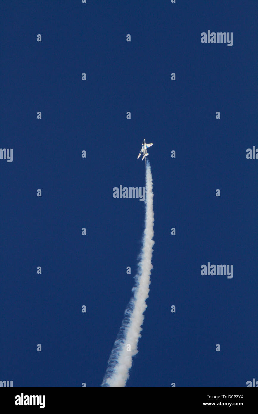The Blue Impulse aerobatic display Japan Stock Photo - Alamy