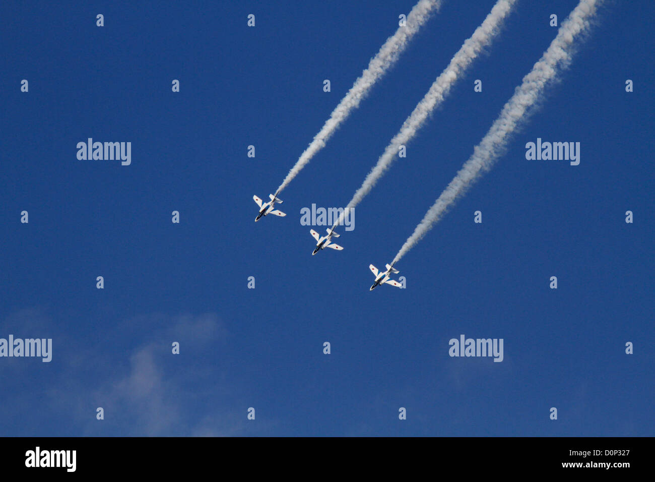 The Blue Impulse aerobatic display Japan Stock Photo - Alamy