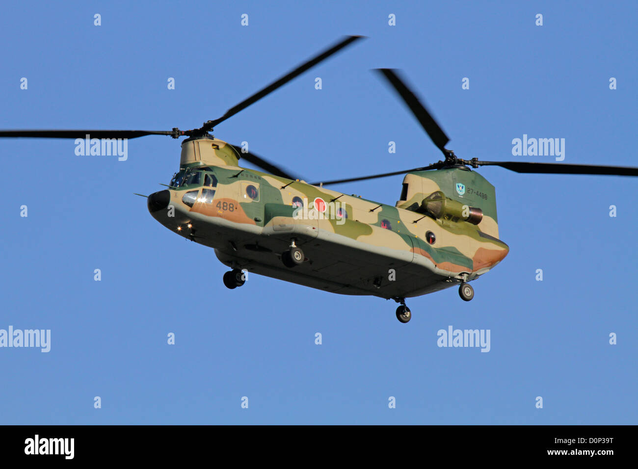 The Boeing CH-47 Chinook of Japan Air Self-Defense Force Stock Photo ...