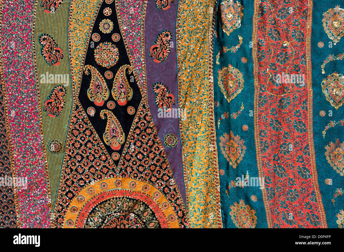 Colourful Indian sari pattern Stock Photo - Alamy