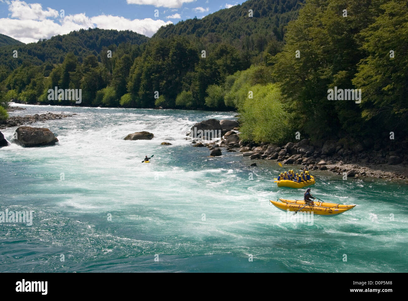 Rafting the Futaleufu River in Chile Stock Photo - Alamy