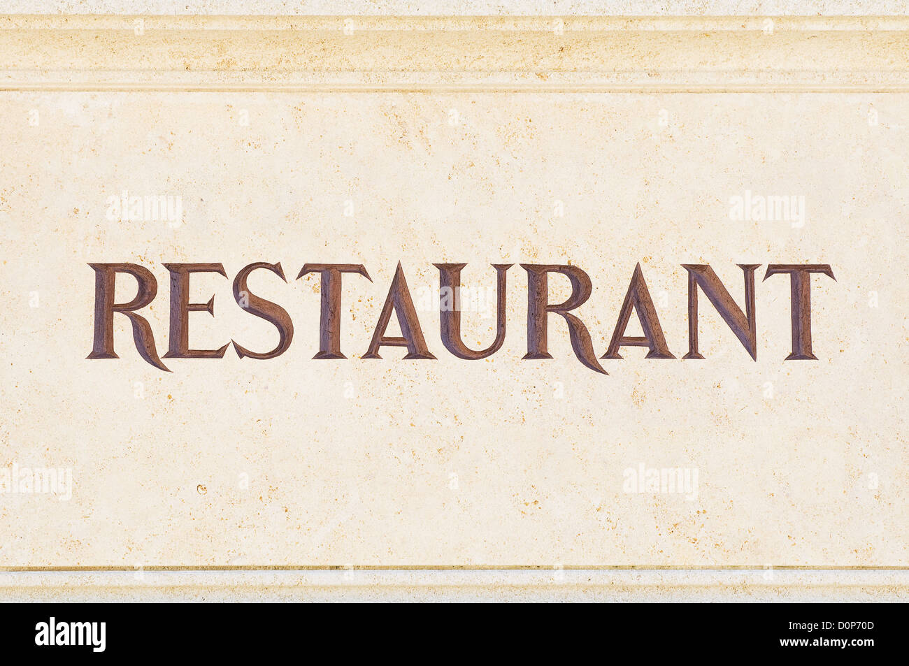 Restaurant sign food hi-res stock photography and images - Alamy