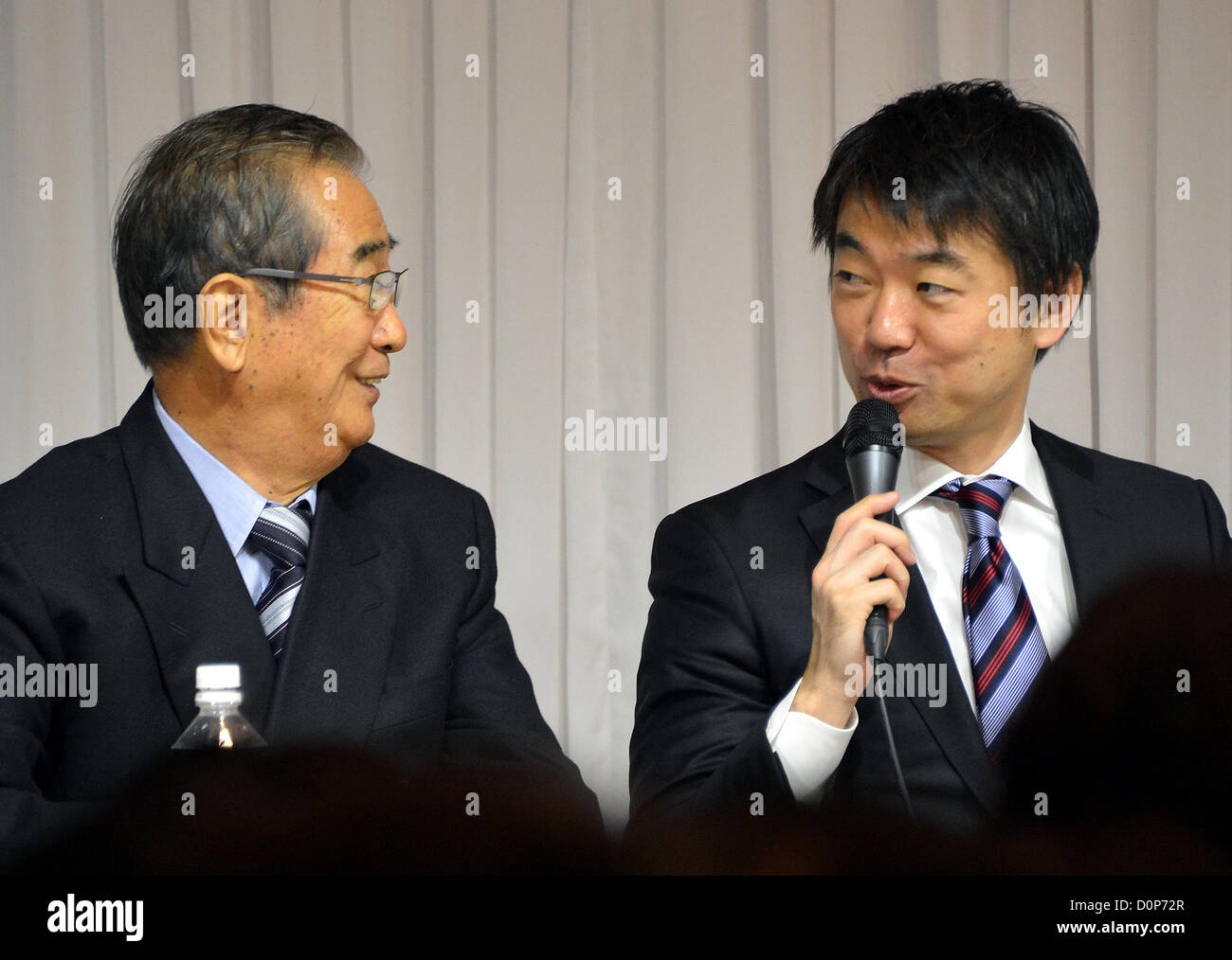 November 29, 2012, Tokyo, Japan - Osaka Mayor Toru Hashimoto, acting ...