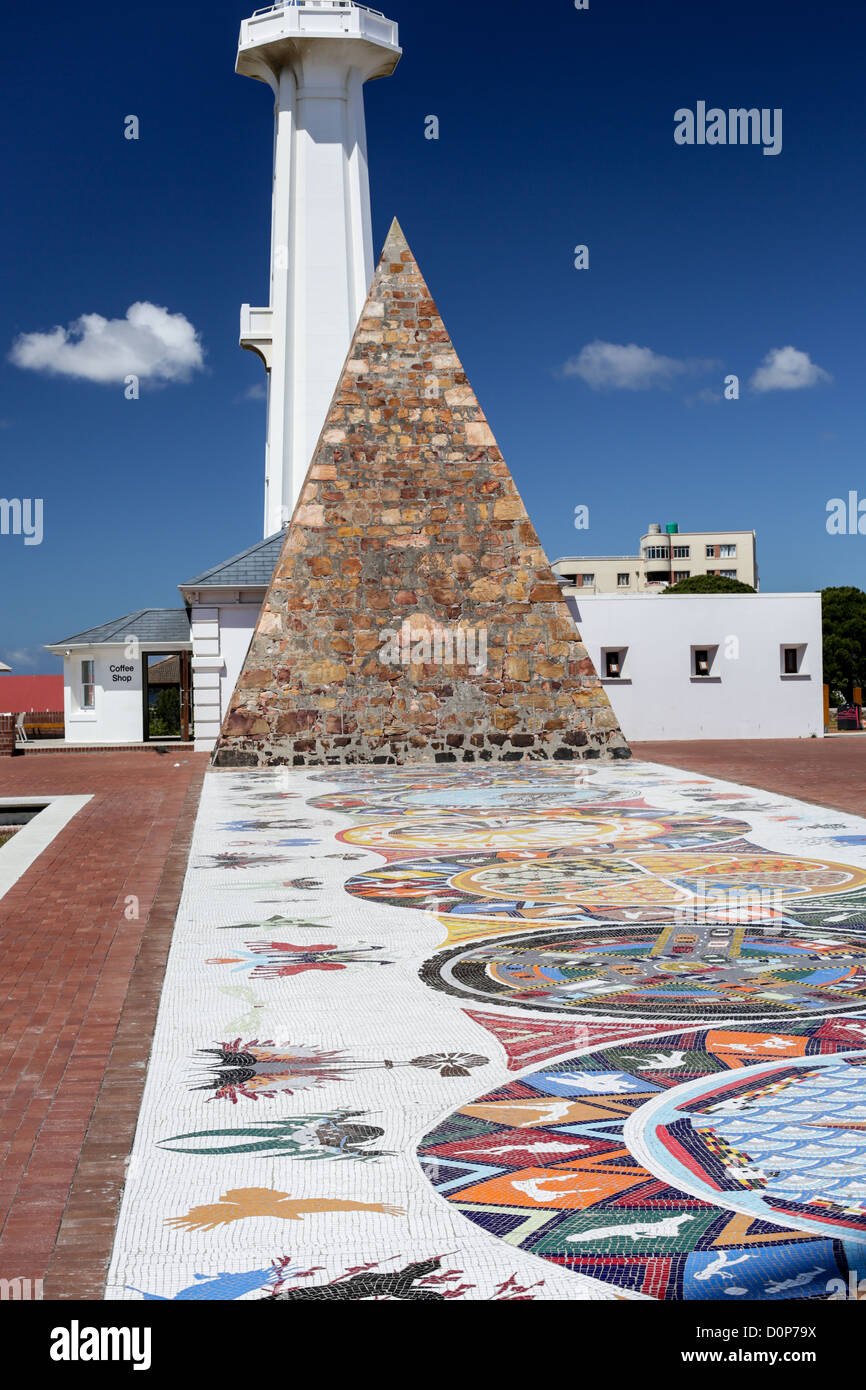 Lighthouse in Port Elizabeth with a small pyramid dedicated for Queen ...
