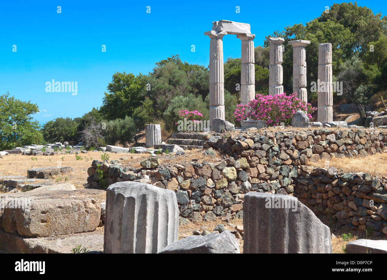 Temple of the Great Gods at Samothraki island in Greece Stock Photo - Alamy