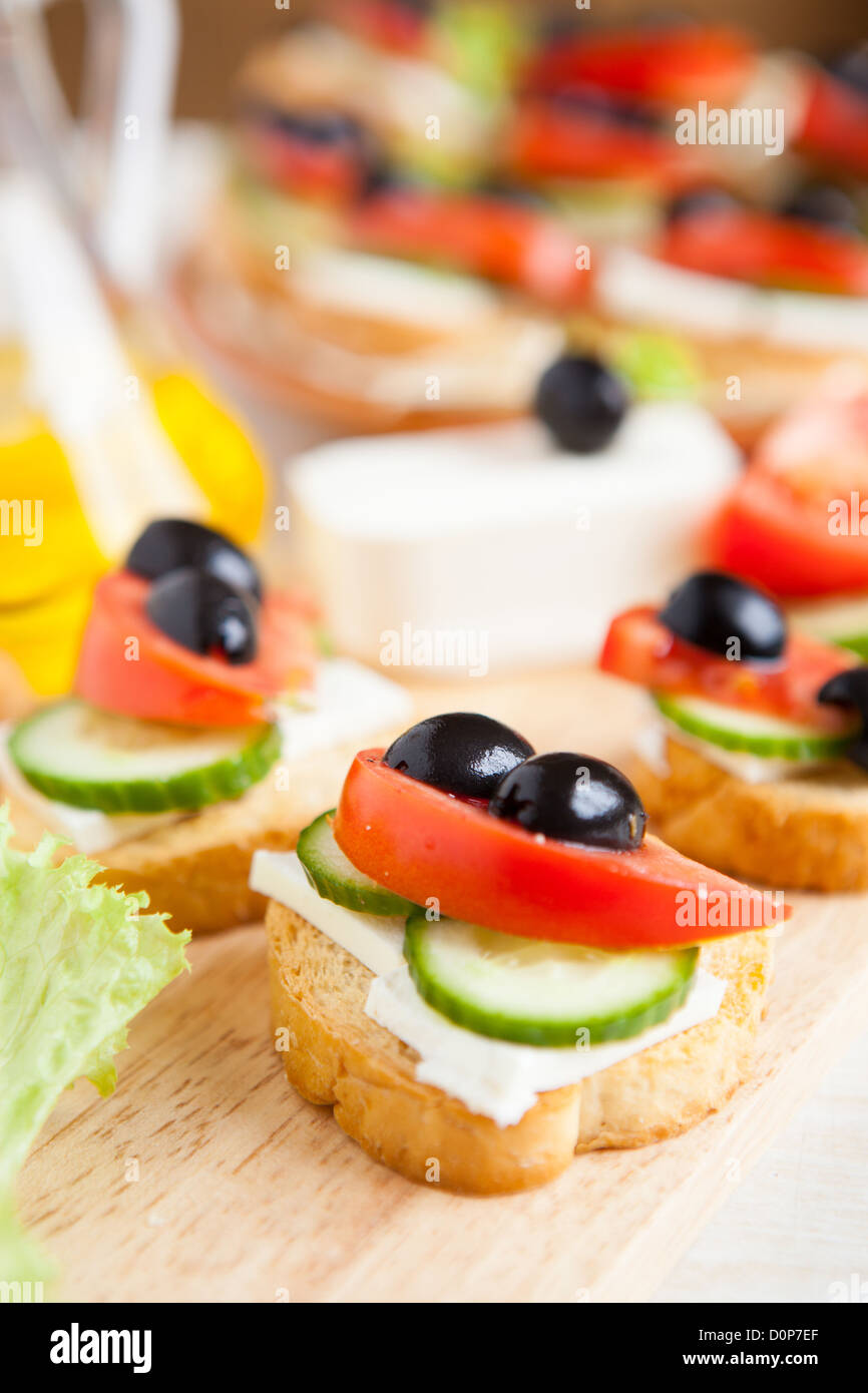 Food delicious canapes cucumber hi-res stock photography and images - Alamy