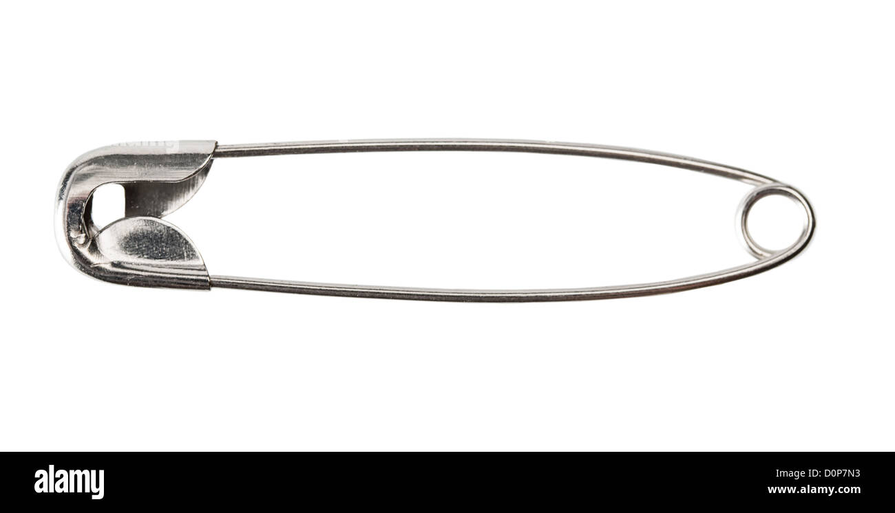 Pin isolated in white background Stock Photo - Alamy