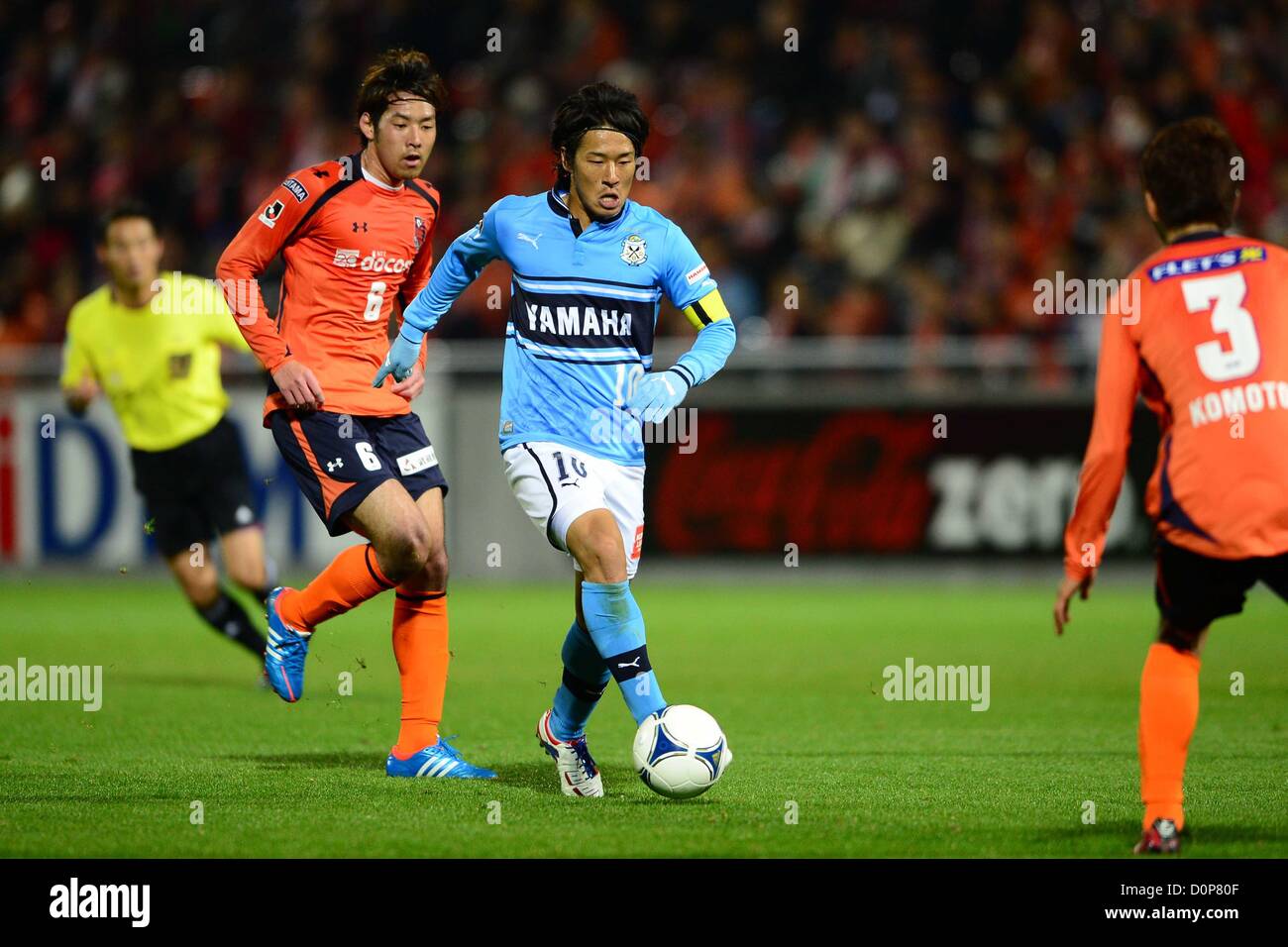 Takuya Aoki (Ardija), Hiroki Yamada (Jubilo), NOVEMBER 24, 2012 ...