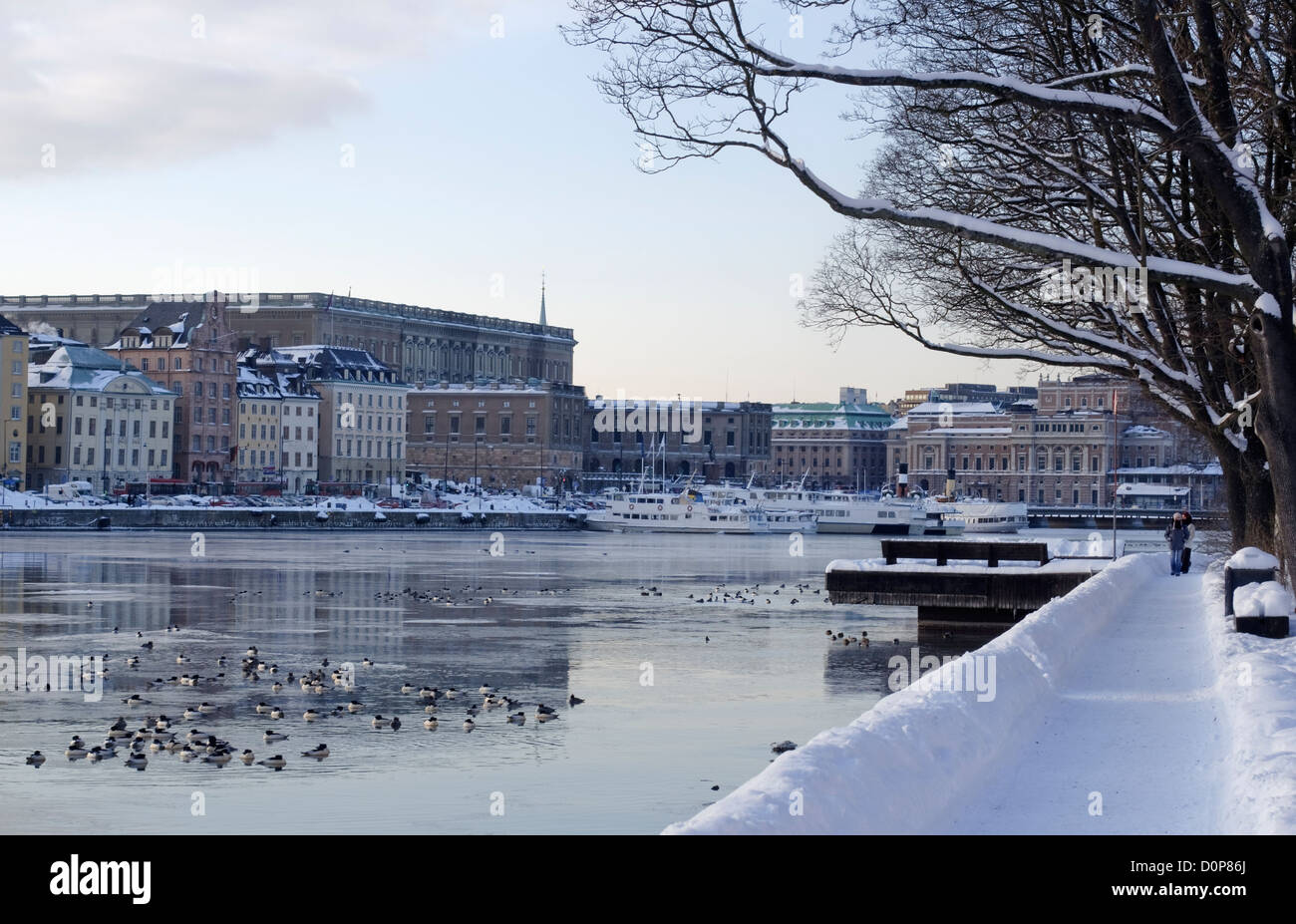 Stockholm gamla stan snow hi-res stock photography and images - Alamy