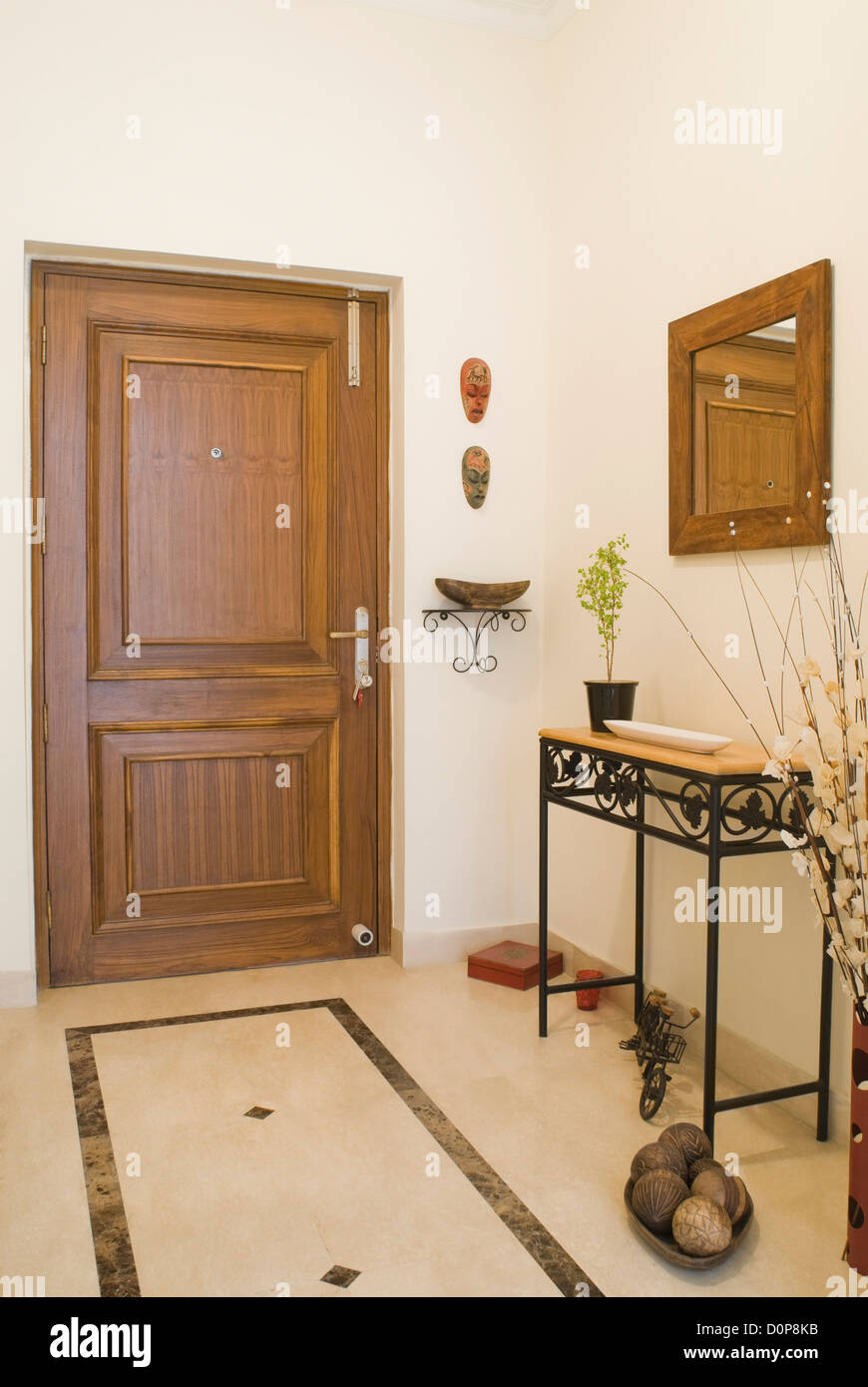 Closed door of a house Stock Photo - Alamy