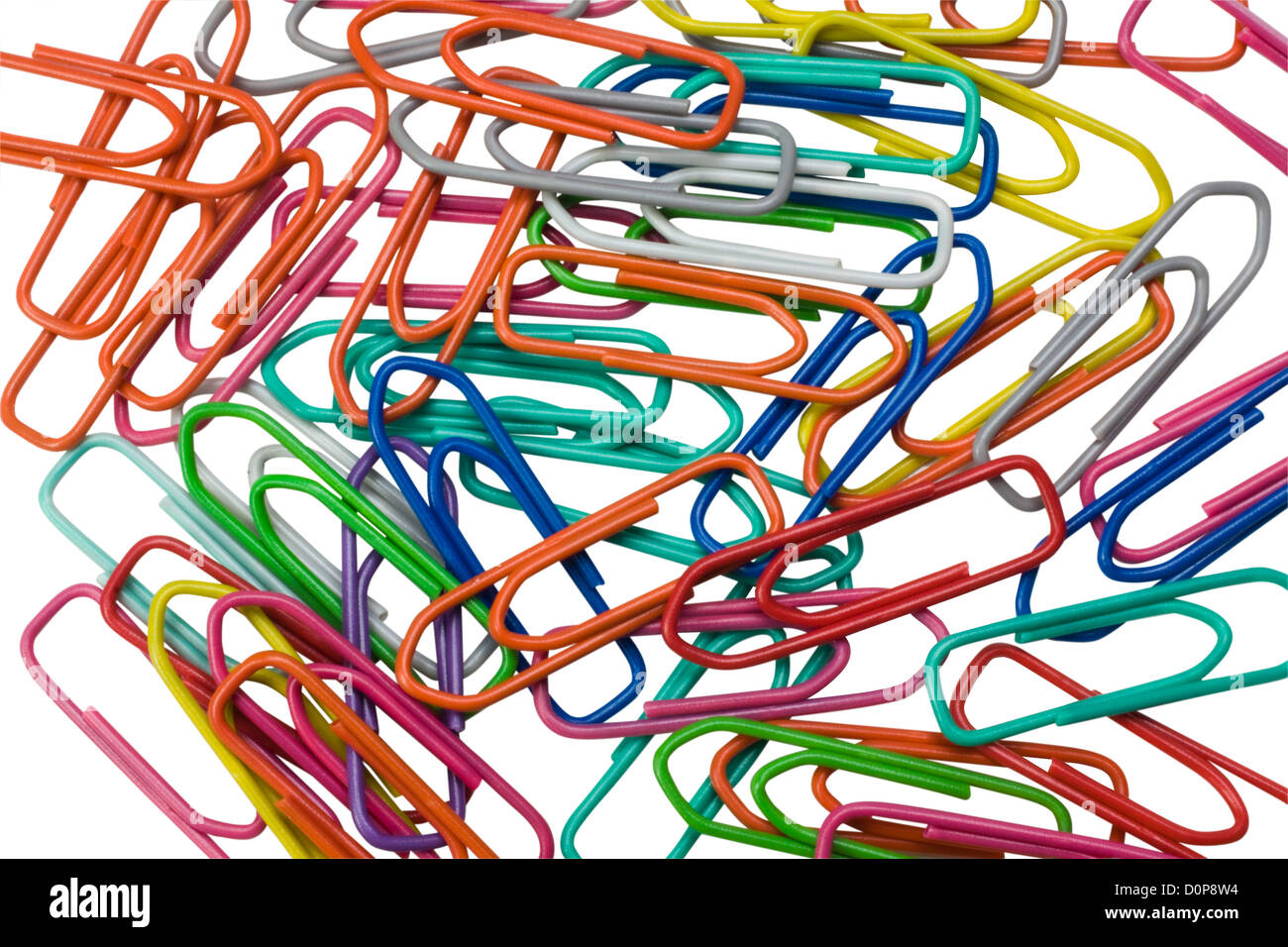 Close-up of paper clips Stock Photo - Alamy