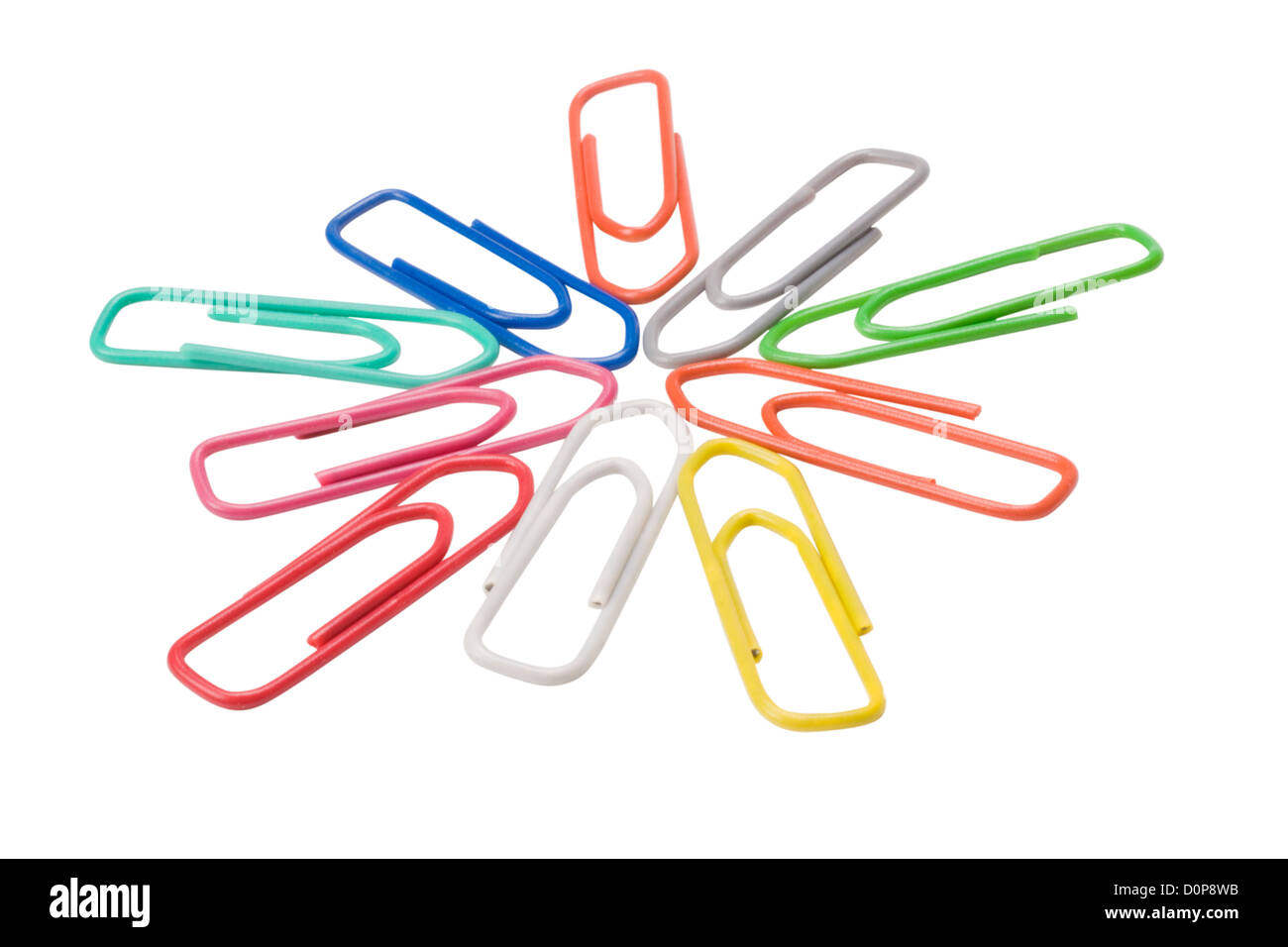 Close-up of paper clips Stock Photo - Alamy