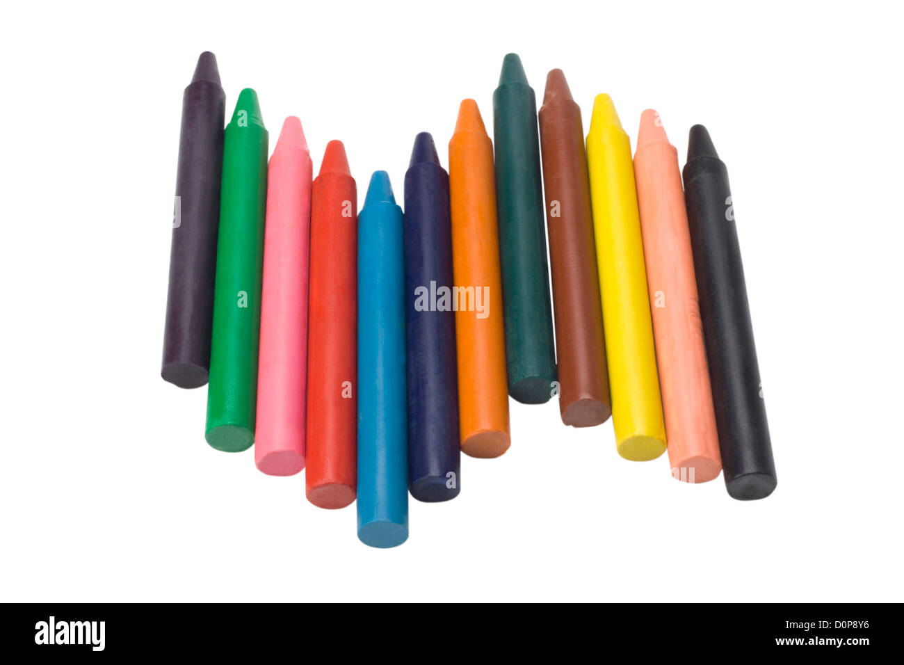 Colorful pastel crayons in Cut Out Stock Images & Pictures - Alamy