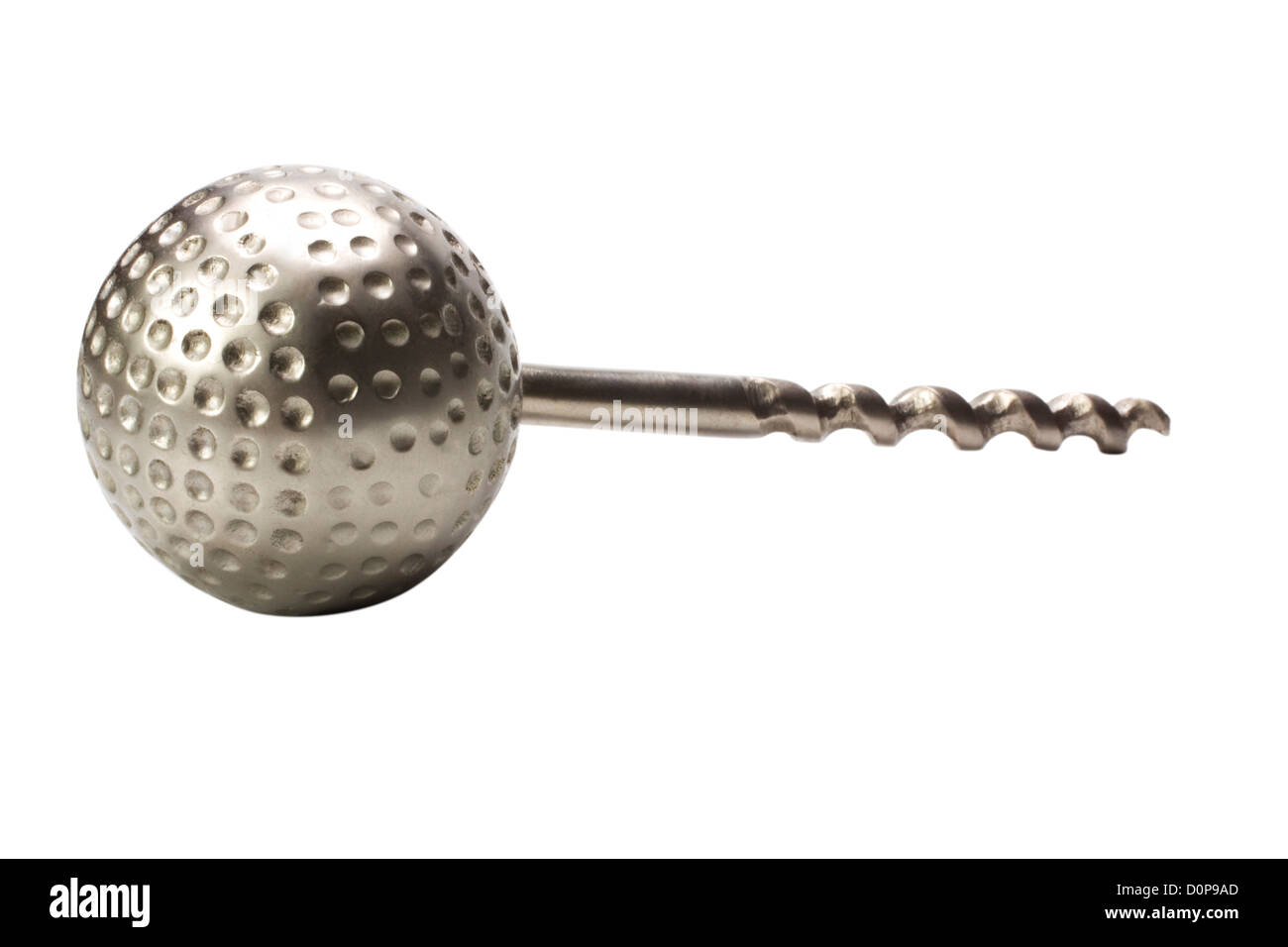 Close-up of a golf ball shaped corkscrew Stock Photo - Alamy