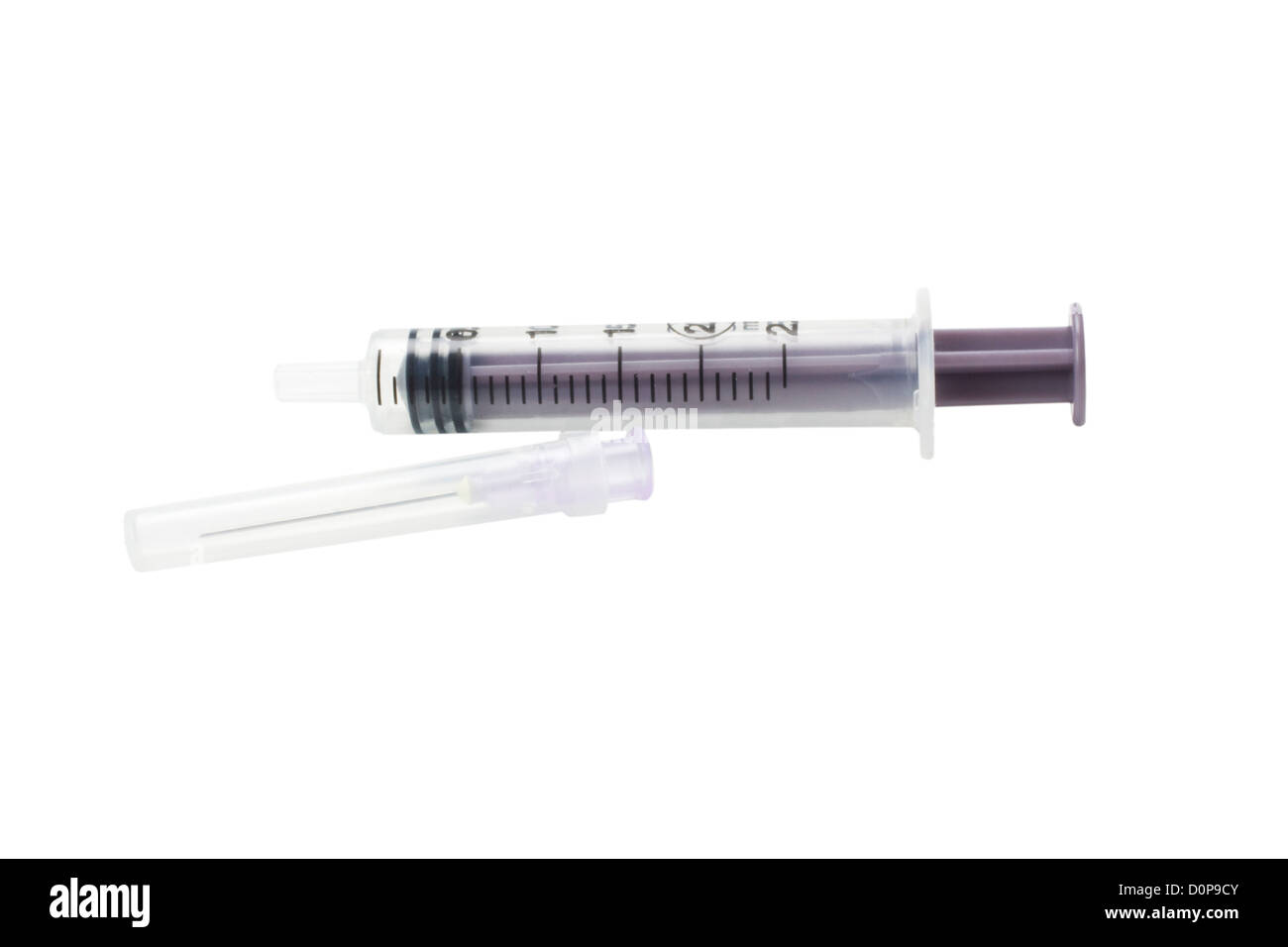 Close-up of a syringe with needle Stock Photo - Alamy
