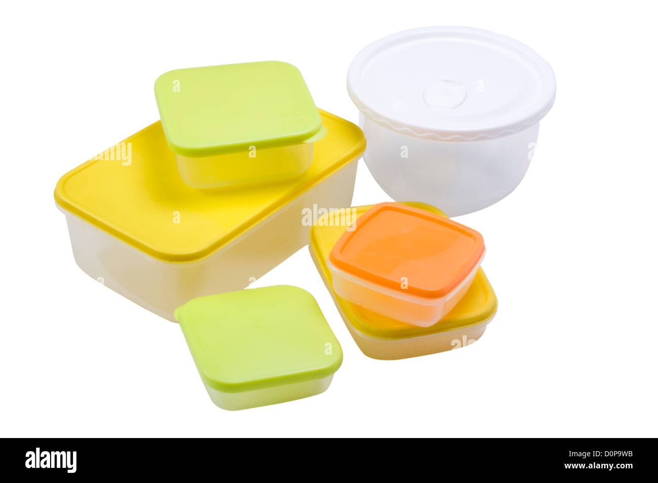 Collection of assorted plastic containers Stock Photo - Alamy