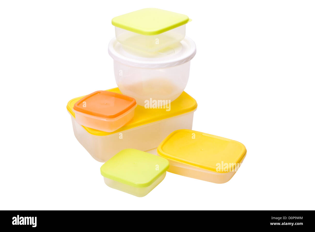 Collection of assorted plastic containers Stock Photo - Alamy