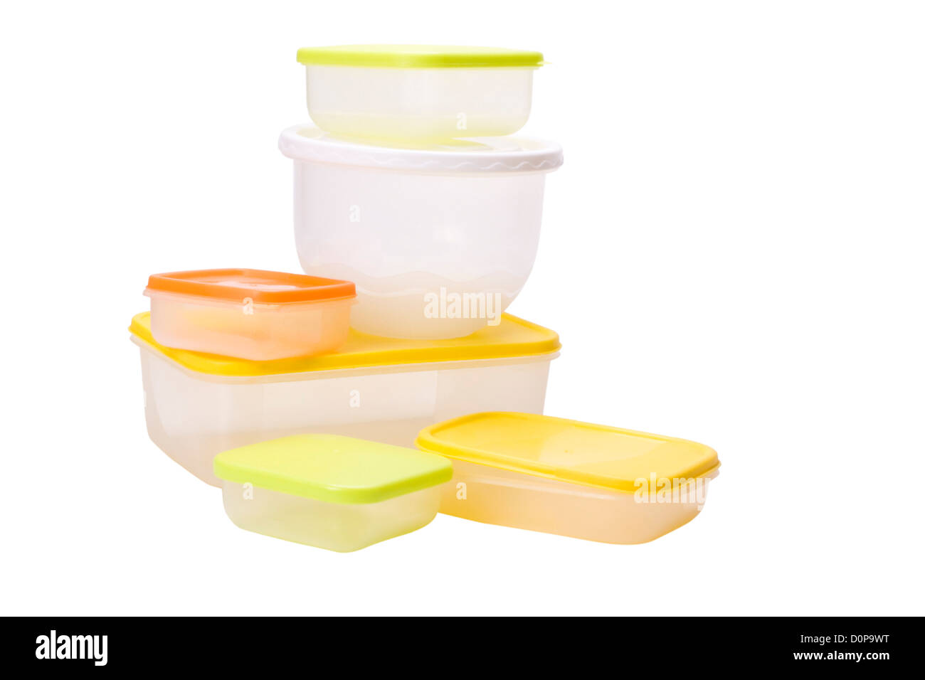 Collection of assorted plastic containers Stock Photo - Alamy