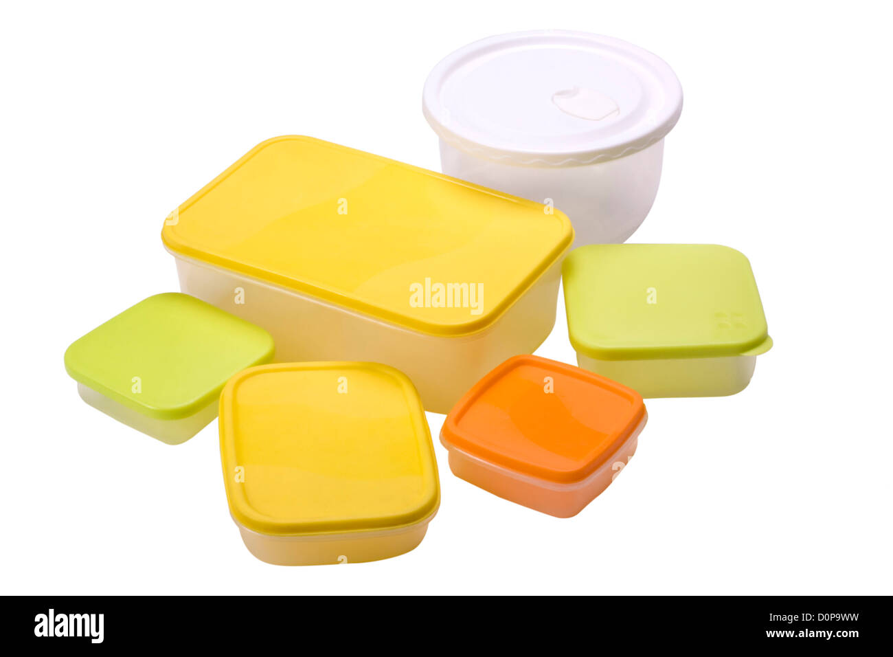 Collection of assorted plastic containers Stock Photo - Alamy