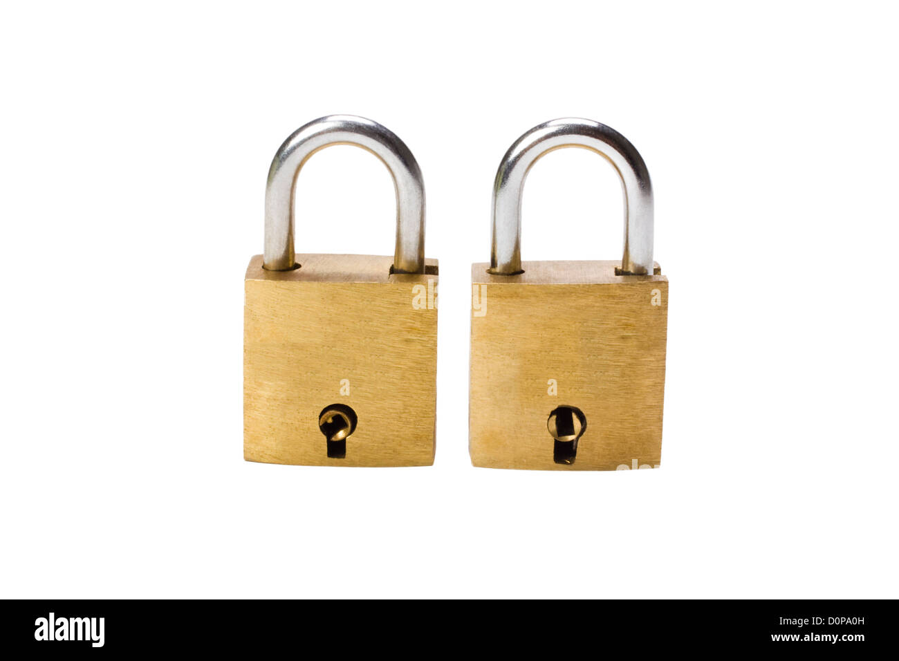 Close-up of two padlocks Stock Photo - Alamy