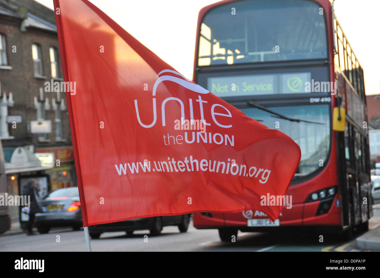 Arriva bus strike london hi-res stock photography and images - Alamy