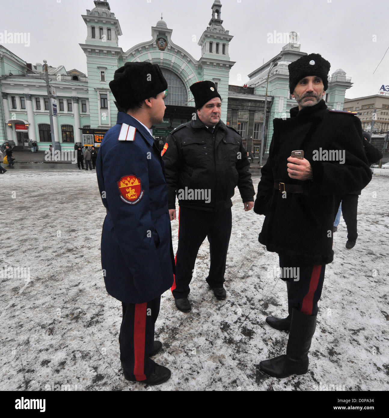 Nov. 27, 2012 - Moscow, Russia - The first Cossack patrol started ...