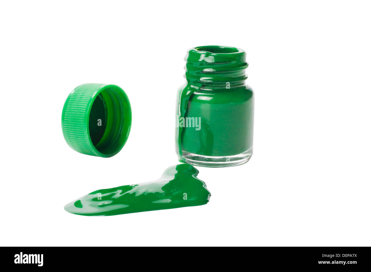 Color spilled from a watercolor bottle Stock Photo - Alamy