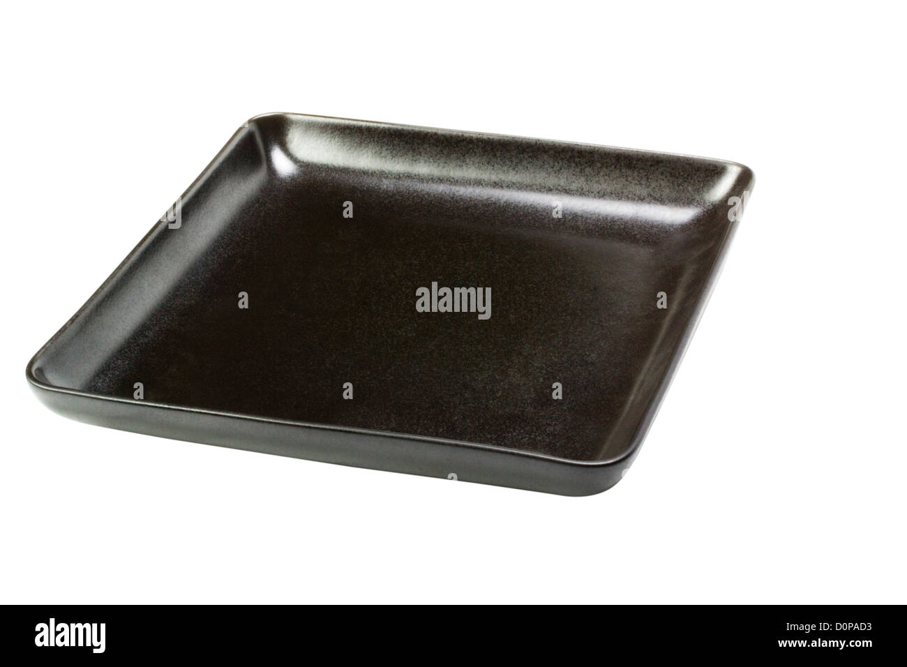 Black empty plate Cut Out Stock Images & Pictures - Alamy