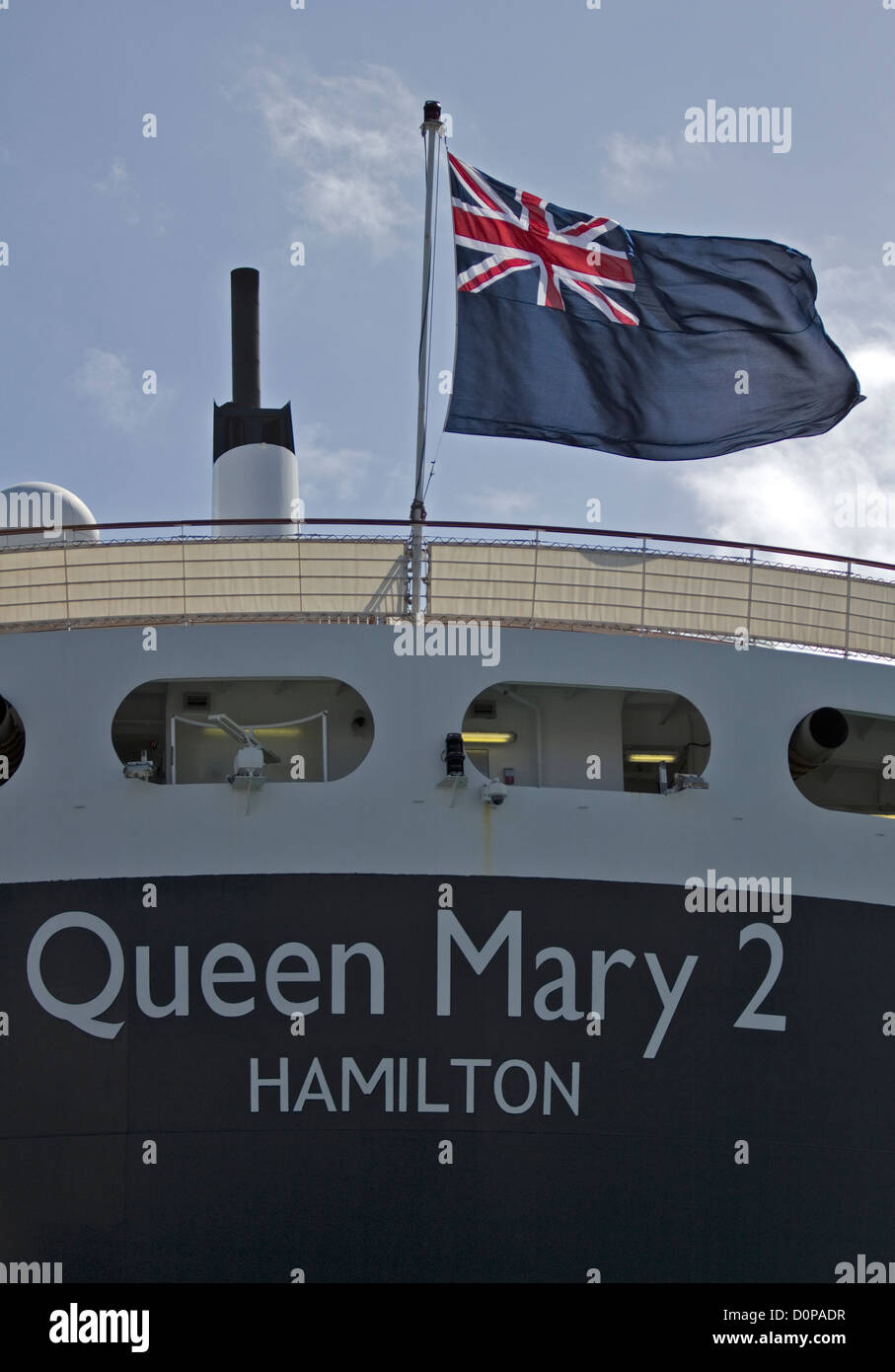 Stern queen mary cunard liner hi-res stock photography and images - Alamy
