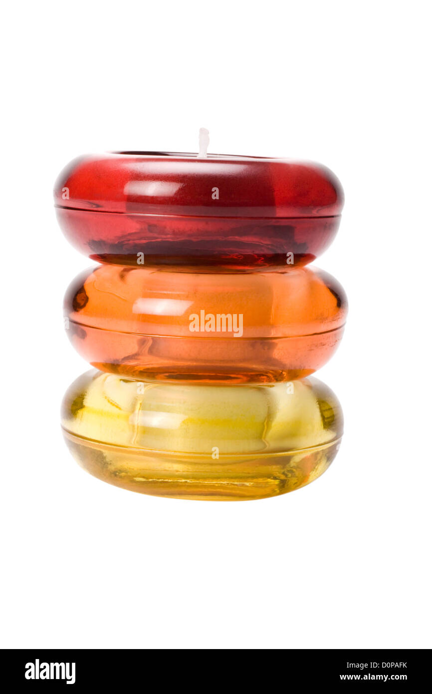 Close-up of a stack of candles Stock Photo - Alamy