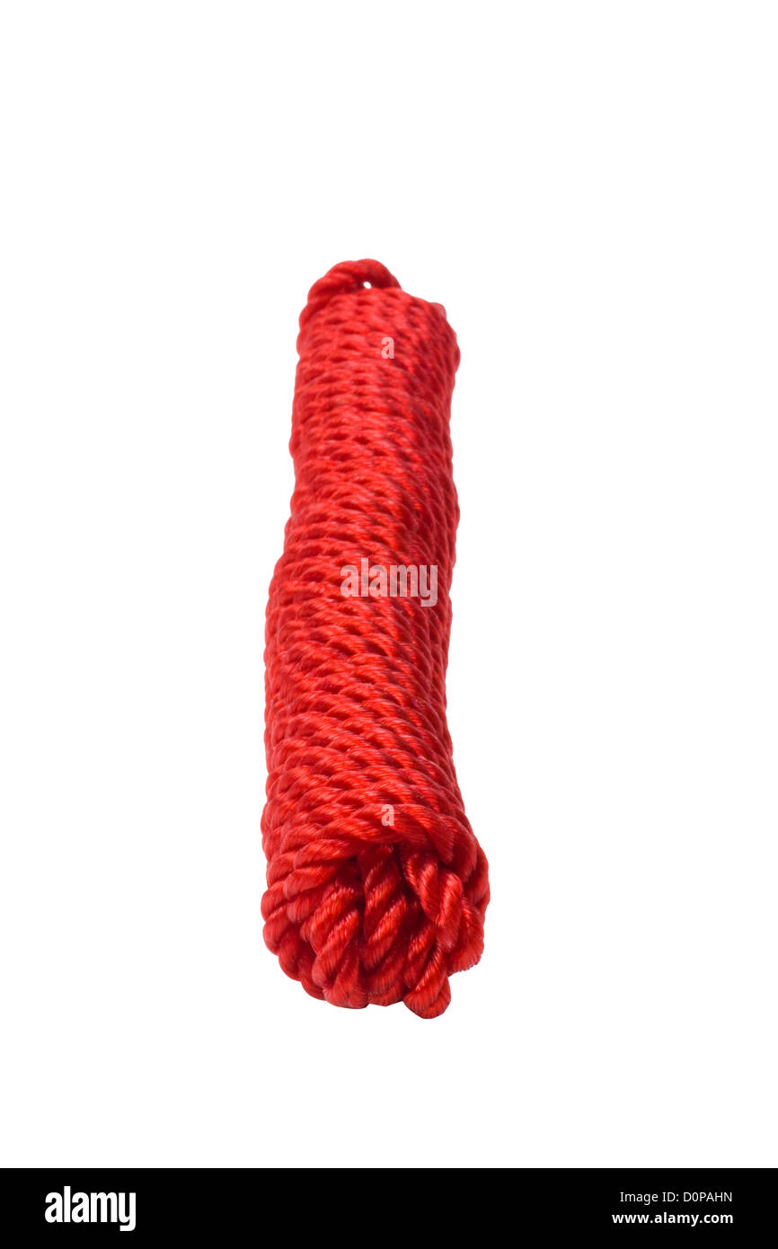 Close-up of a nylon rope bundle Stock Photo - Alamy