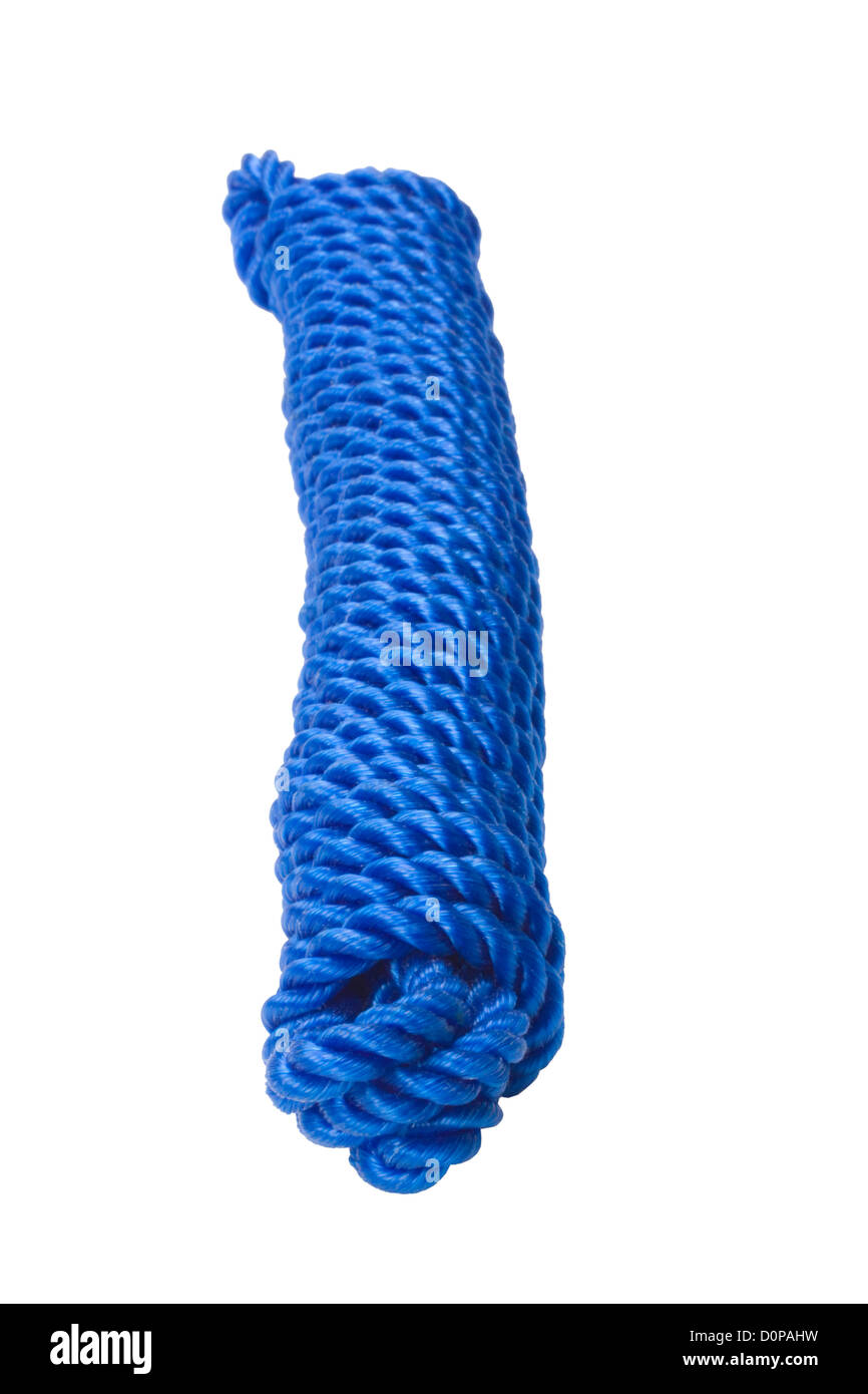 Close-up of a nylon rope bundle Stock Photo - Alamy