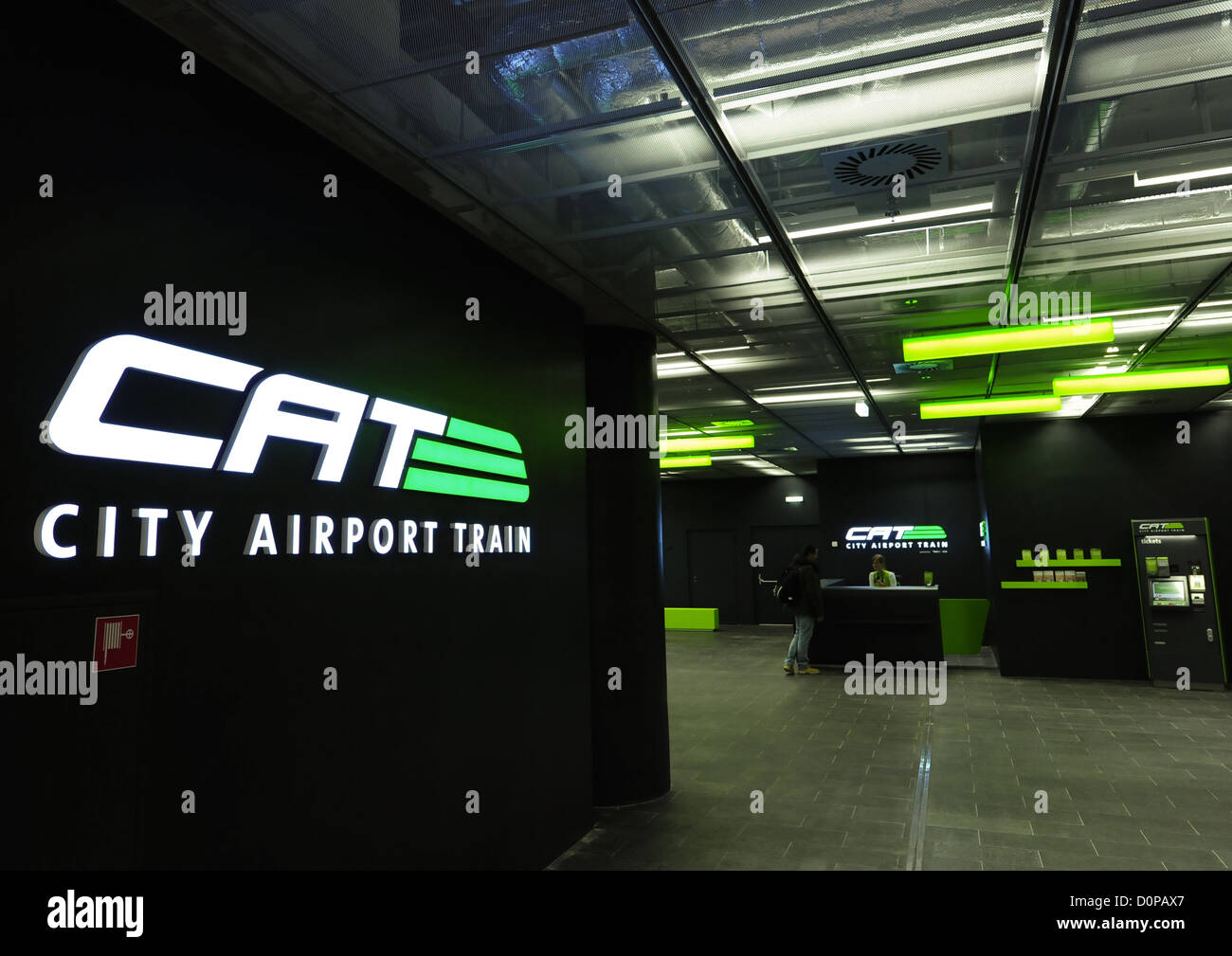 CAT, City Airport Train, Wien Mitte, Austria, Vienna Stock Photo - Alamy