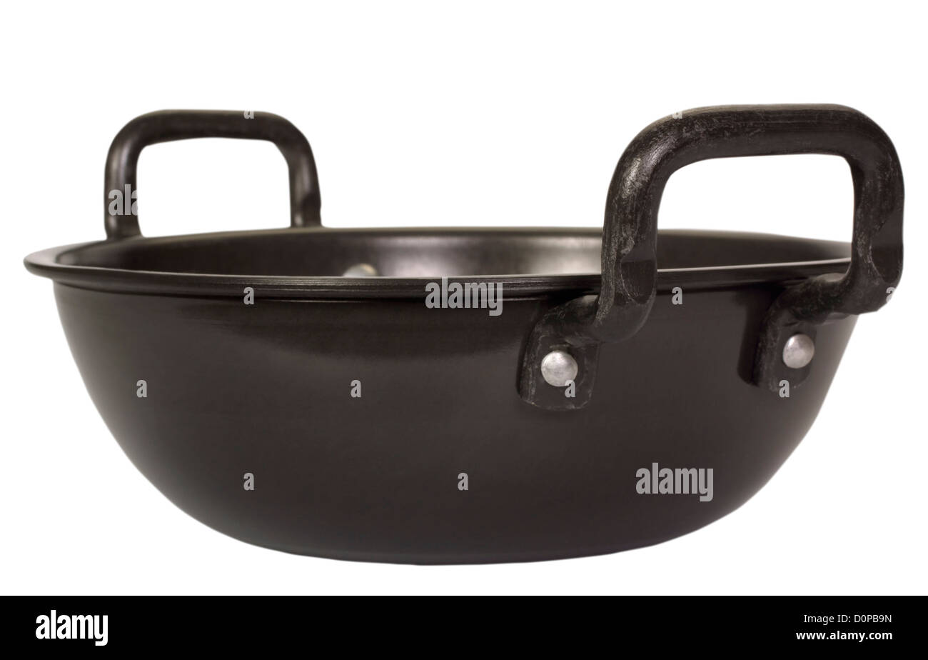 Pan cooking on black Cut Out Stock Images & Pictures - Alamy