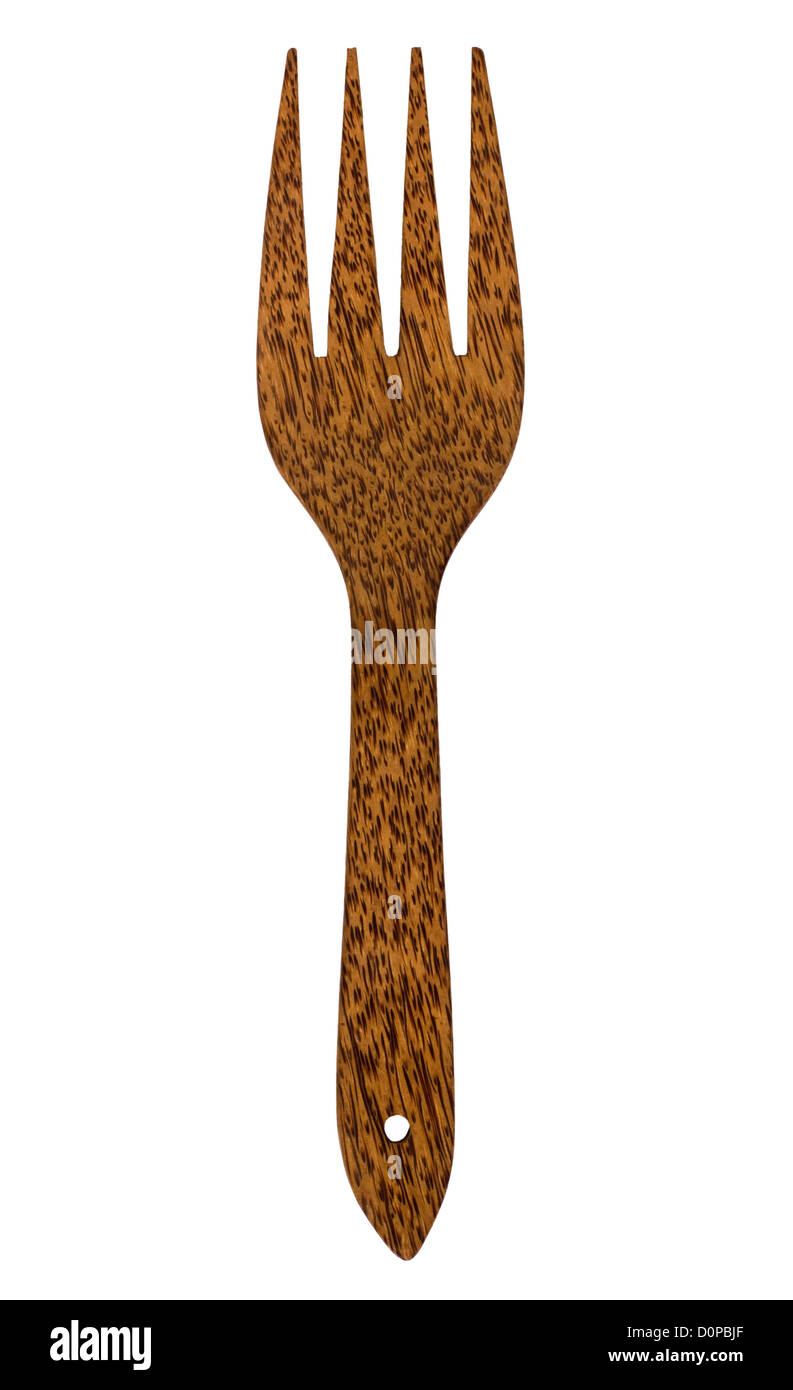 Close-up of wooden fork Stock Photo - Alamy