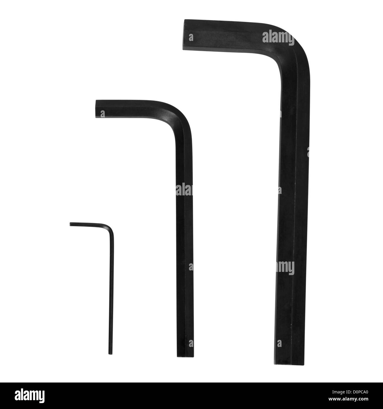 Allen wrench keys Black and White Stock Photos & Images - Alamy
