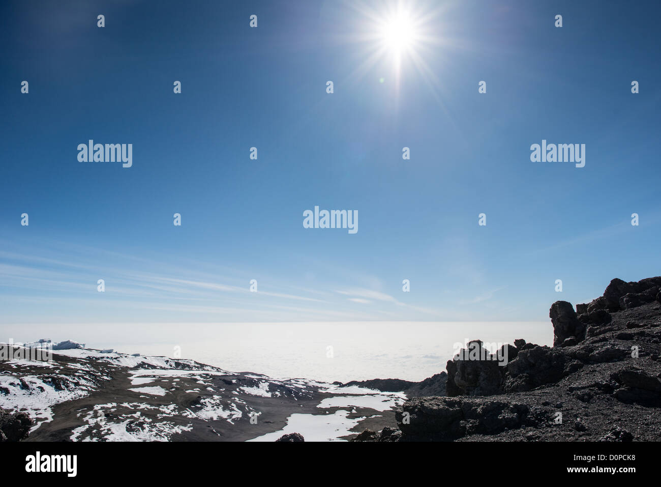 Kilimanjaro summit view uhuru peak hi-res stock photography and images ...