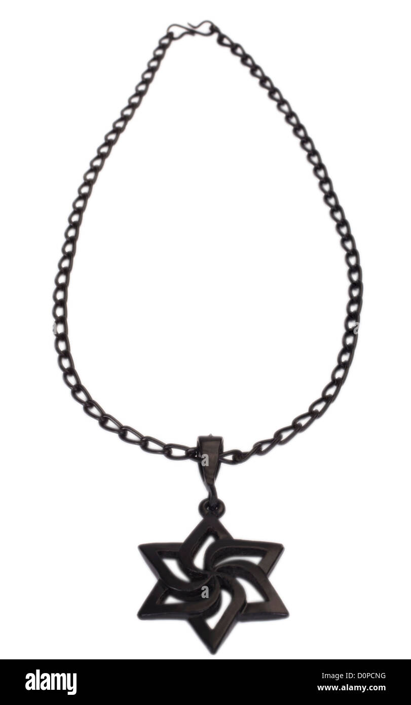 Chain necklace with star pendant hi-res stock photography and images ...
