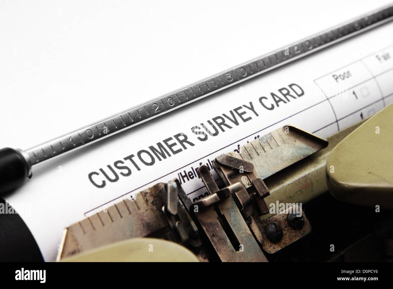 Survey box card hi-res stock photography and images - Alamy