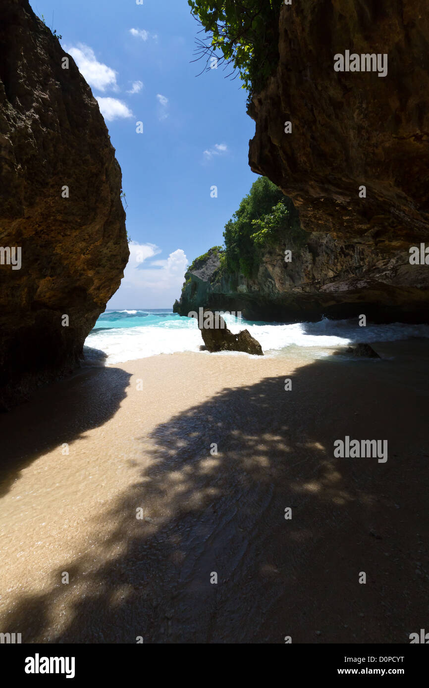 Rock Formation on the Coast of Suluban Beach on Bali, Indonesia Stock ...