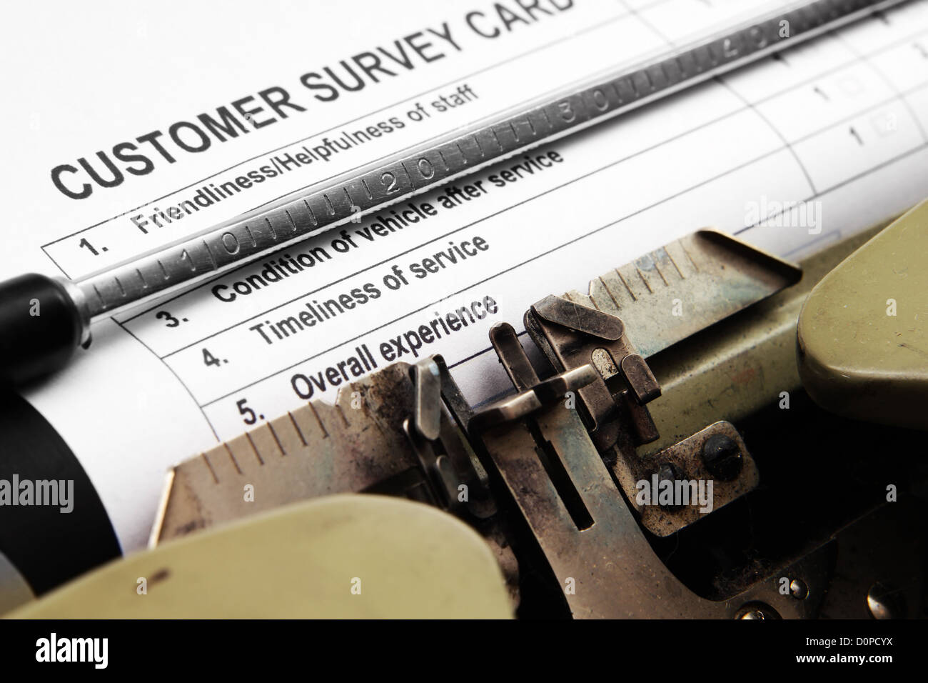 Survey box card hi-res stock photography and images - Alamy
