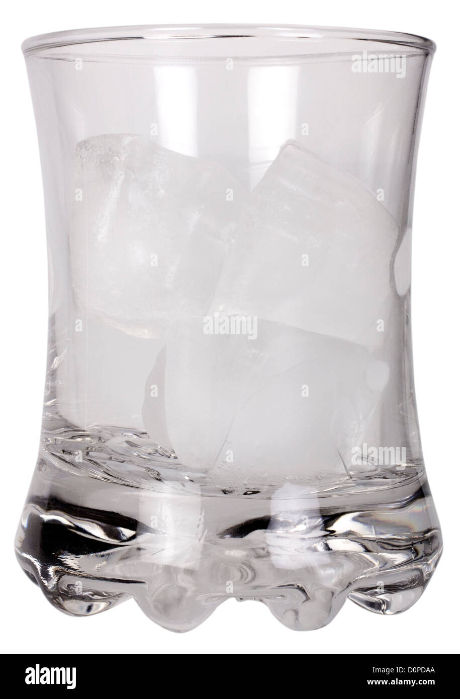 Ice cubes inside of a glass Stock Photo - Alamy