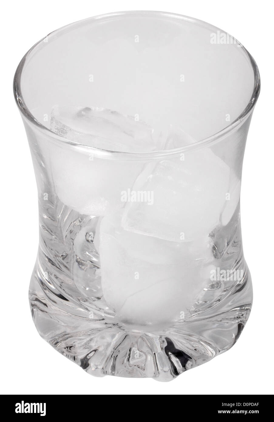 Ice cubes inside of a glass Stock Photo - Alamy
