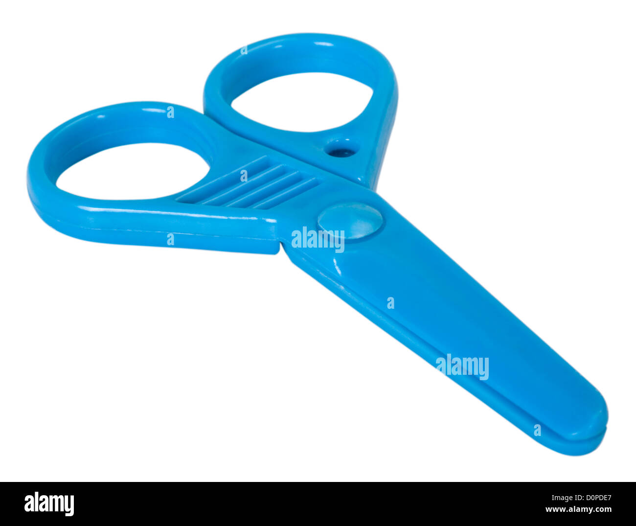 Close-up of plastic scissors Stock Photo - Alamy