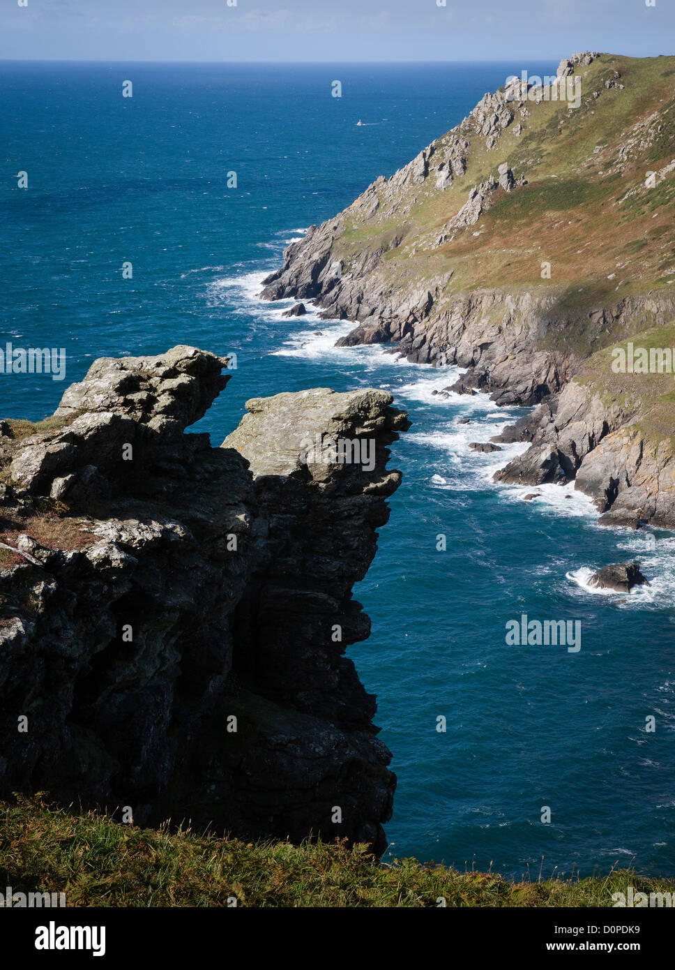 Sea cliffs at Bolt Head near Salcombe on the South Devon coast Stock ...